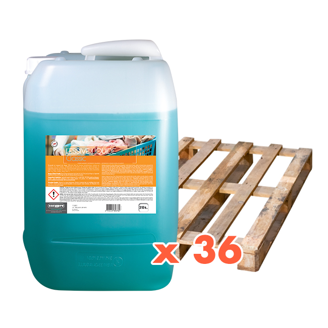 Lessive liquide Classic - Palette 36 bidons de 20 L - Meilleur prix ...